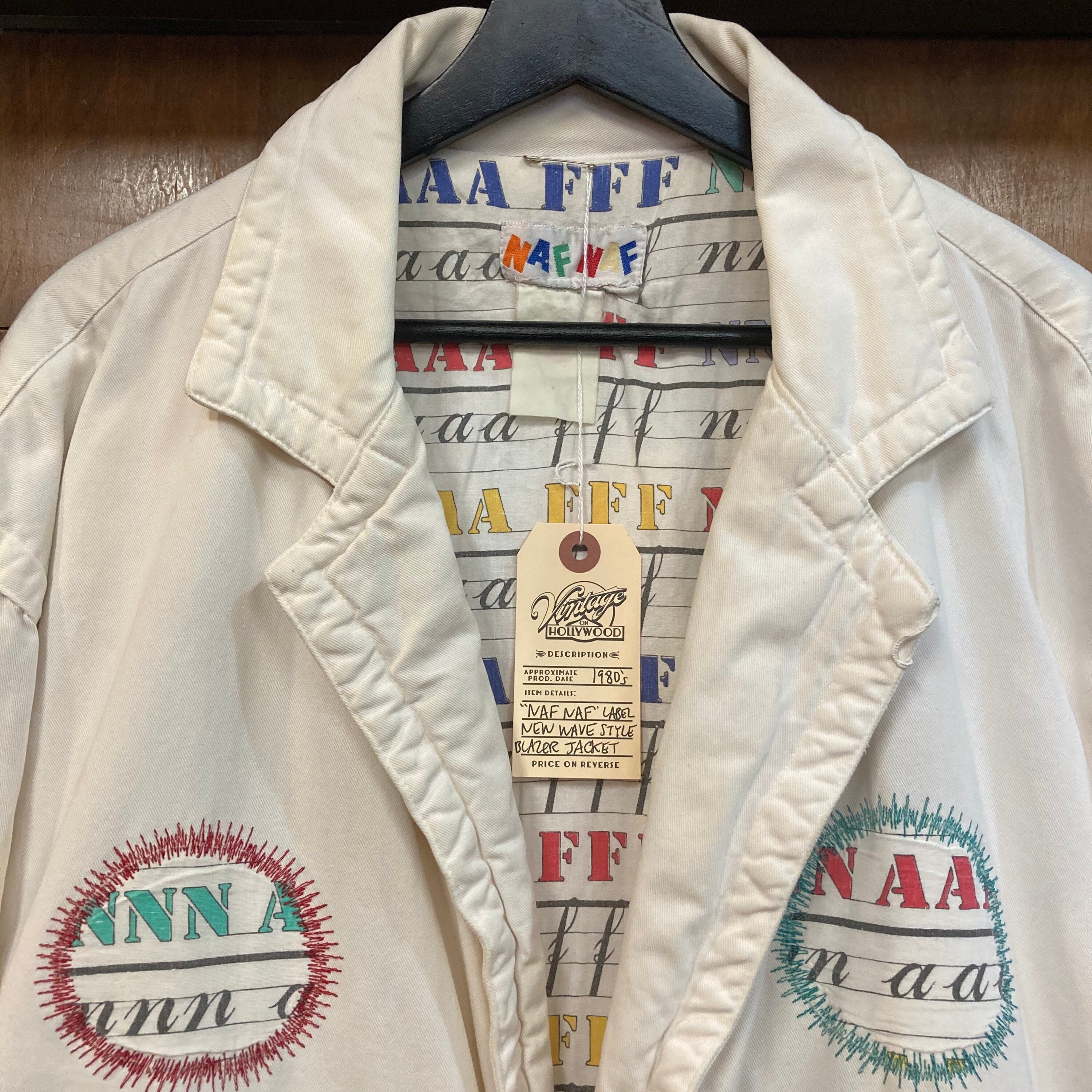 Vintage 1980s naf Naf Label New Wave Style Blazer Jacket | Etsy