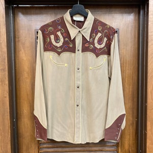 Vintage 1950s H Bar C Ranchwear Horseshoe Western Cowboy - Etsy