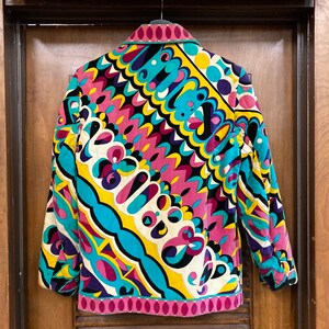 Vintage 1960s white Stag Velvet Pucci Style Mod Jacket, 60s Jacket, 60s ...