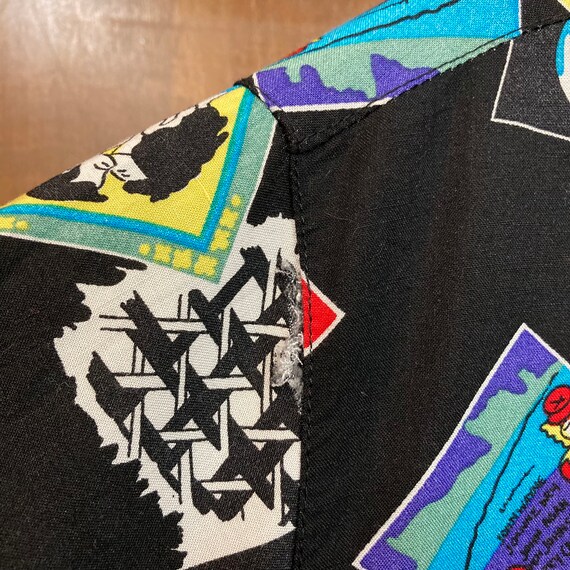 Vintage 1980’s Clown Cartoon New Wave Rayon Movie Pos… - Gem