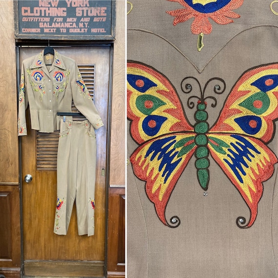 Vintage 1940’s Original Vaquero Fashions Cowboy Weste… - Gem