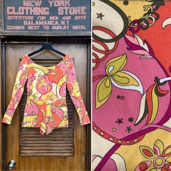 Vintage 1970’s Betsey Johnson Punk Label Mod Psychede… - Gem