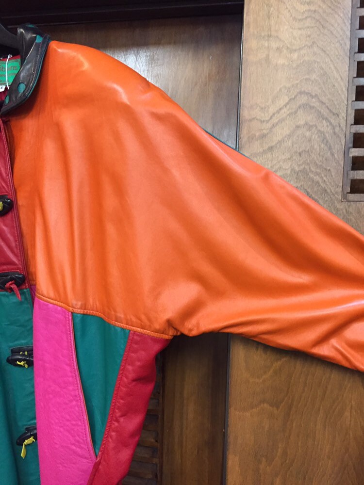 Vintage 1980's STUNNING Colorblock New Wave Hip Hop - Etsy