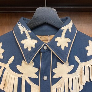 Vintage 1950s Western Cowboy california Ranchwear Rayon Gabardine ...