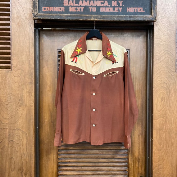 Vintage 1940’s Two-Tone Rodeo Cowboy Western Rockabil… - Gem