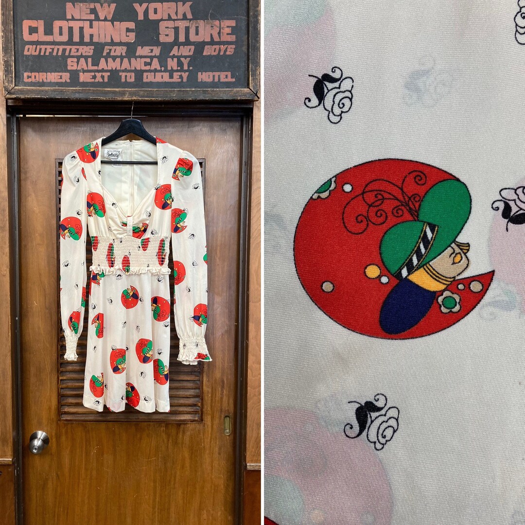 Vintage 1960’s Mod Hippie Pop Art Ossie Style Go Go Babydoll Dress ...