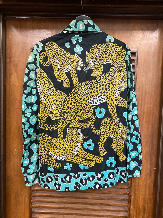 Vintage 1980’s Cotton 1960’s Mod Style Leopard Design… - Gem
