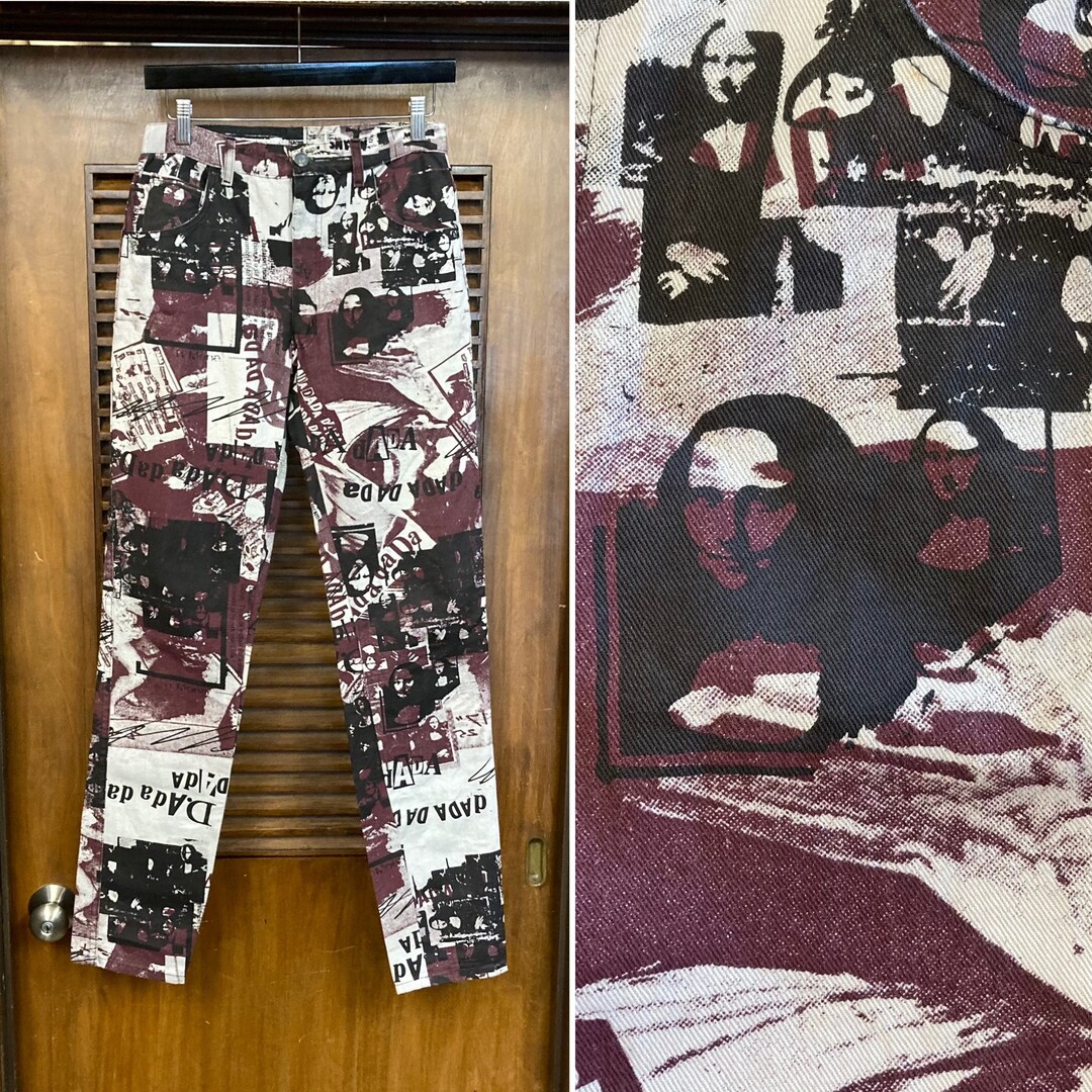 Vintage 1980’s W29 “modzart” UK London Mona Lisa Dada Pop Art Punk ...