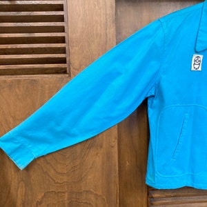 Vintage 1950s sir Jac Embroidered Diving Team Turquoise Cotton ...
