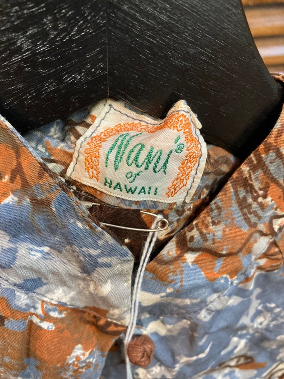 Vintage 1950’s “Nani” Undersea Fish Cotton Hawaiian D… - Gem