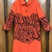 Vintage 1960s Orange Mod Op Art Psychedelic Wool Spy Coat - Etsy