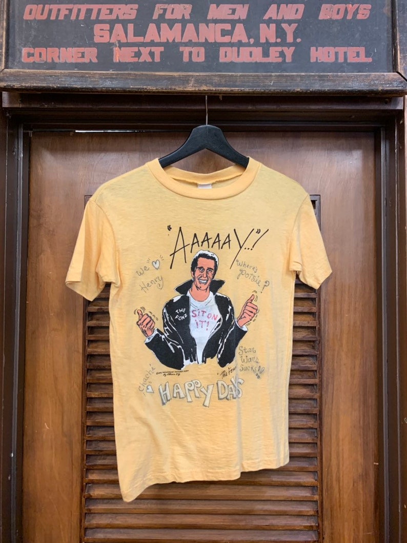 Vintage 1970's Happy Days / the Fonz Personalized Artwork - Etsy