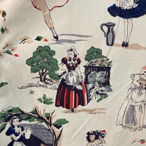 Vintage 1950’s Pin-up Girl Atomic Print Cotton Pullover Rockabilly ...