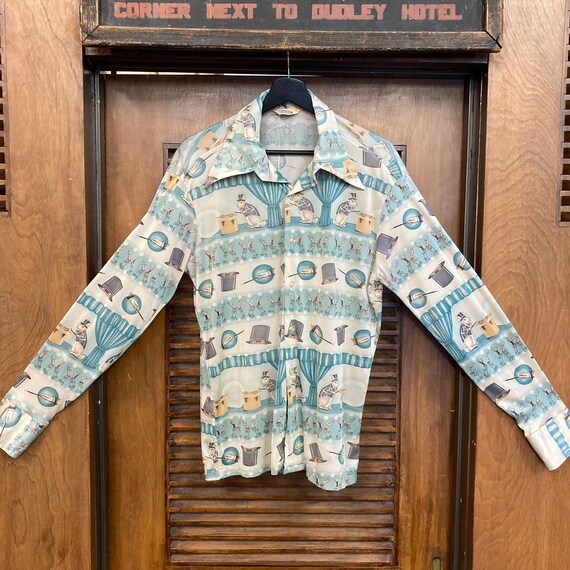 Vintage 1970’s Magician Magic Rabbit Cartoon Disco Po… - Gem