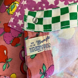 Vintage 1960’s “peter Max” Wrangler Krazy Pop Art Denim Flare Hippie ...