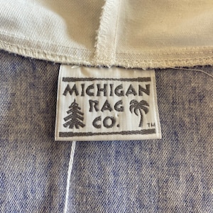 Vintage 1980’s “michigan Rag” Lighthouse Panel Hooded Beach Jacket, 80 ...