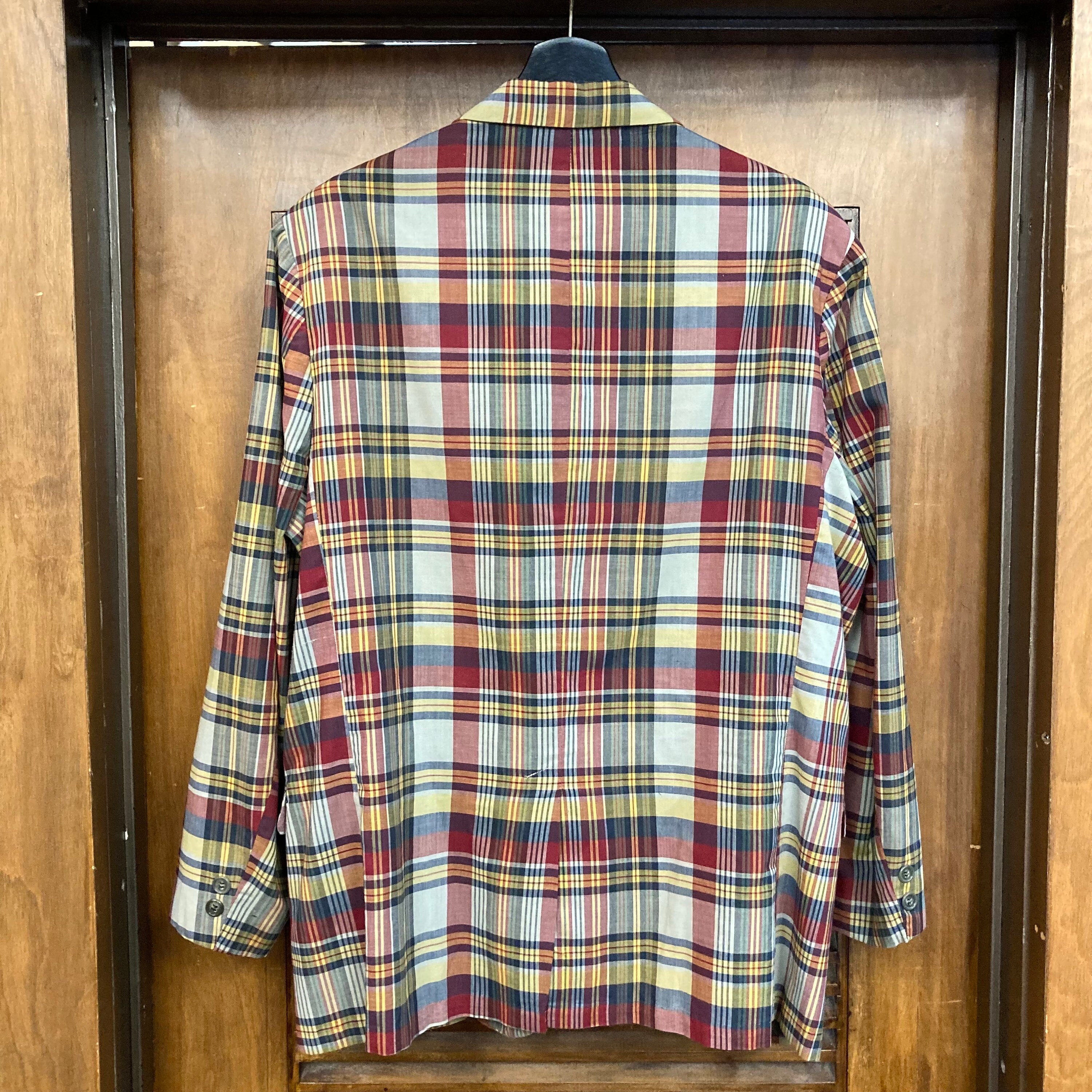 Vintage 1960's Madras Plaid Cotton Ivy League Mod Sportcoat Vintage 1960's Madras Plaid Cotton Ivy League Mod Sportcoat