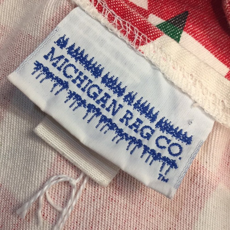 Vintage 1980's Michigan Rag Label Watermelon & - Etsy