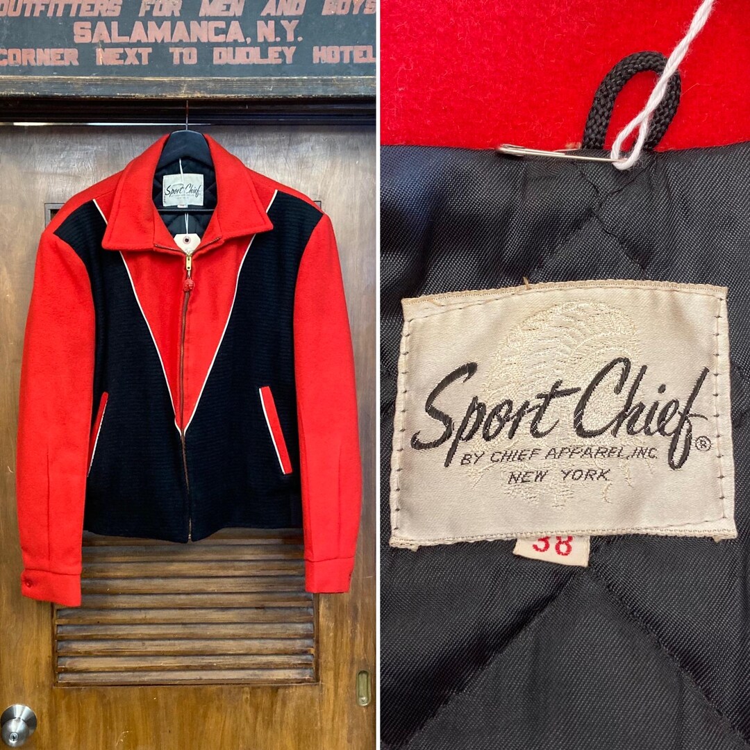 Vintage 1950’s “sport Chief” Two-tone Wool Rockabilly Jacket, Elvis ...