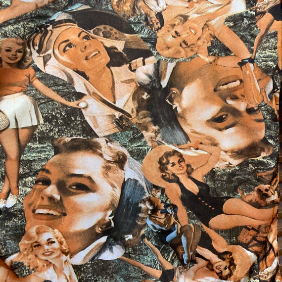 Vintage 1970’s Pin-Up Girl Pop Art Photo Print Disco … - Gem