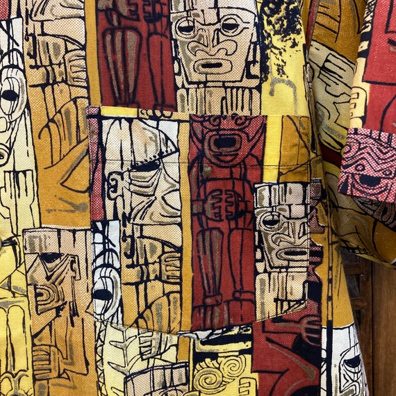 Vintage 1950’s “Shaheen’s” Atomic Tiki Pattern Loop C… - Gem