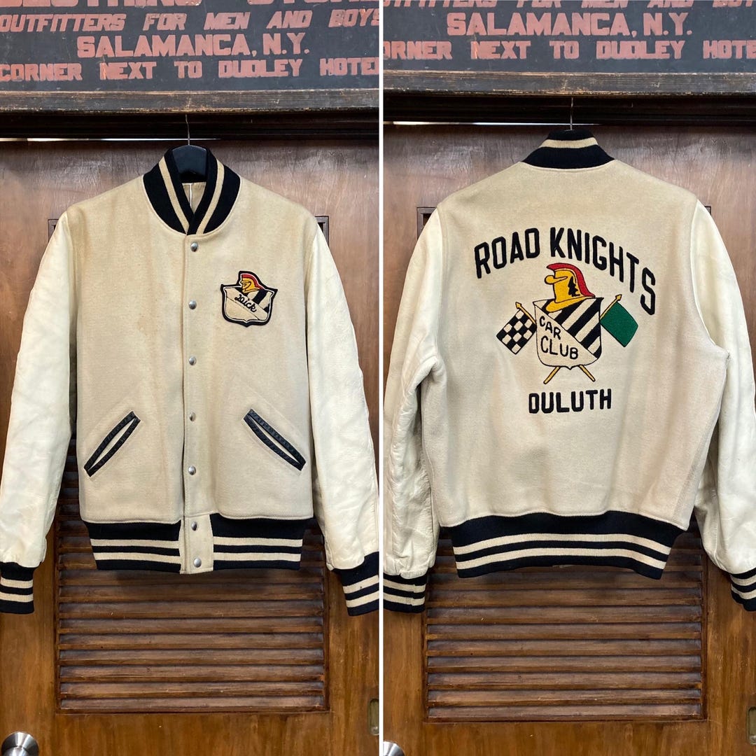 Vintage 1950’s Original “road Knights” Car Club Hot Rod Varsity ...