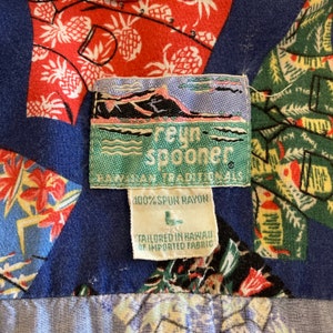 Vintage 1980’s -rare- “reyn Spooner” Tiki Aloha Shirt Pattern Rayon ...