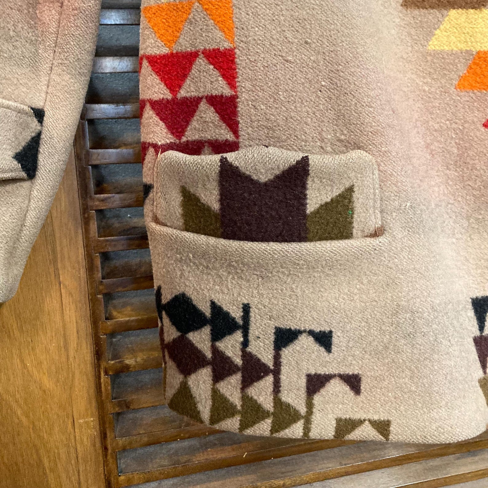 Vintage 1920’s Original “pendleton” Wool Southwest Native Toboggan ...