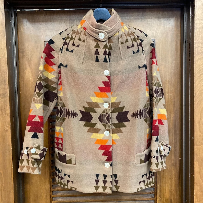 Vintage 1920’s Original “pendleton” Wool Southwest Native Toboggan ...