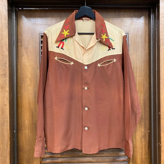 Vintage 1940’s Two-Tone Rodeo Cowboy Western Rockabil… - Gem