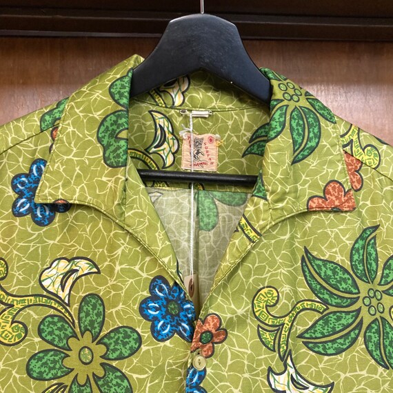 Vintage 1960’s Atomic Mod Pop Art Tiki Surf Cotton Ha… - Gem