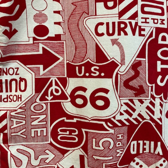 Vintage 1960’s Pop Art Street Signs Cartoon Mod Jacke… - Gem