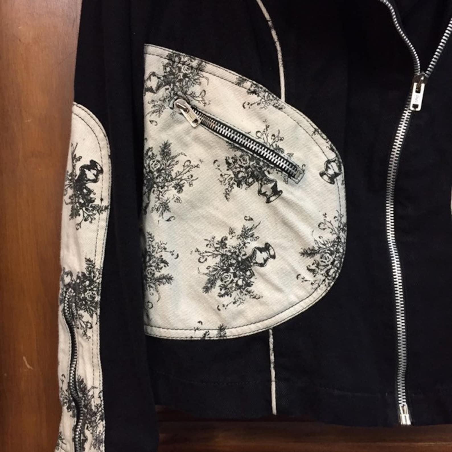 Vintage 1960’s “roncelli” Brand Two-tone Denim Glam Rock Jacket, Fitted ...