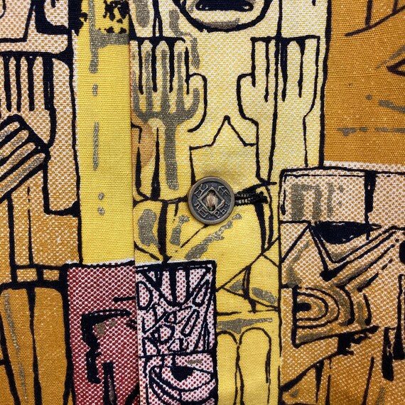 Vintage 1950’s “Shaheen’s” Atomic Tiki Pattern Loop C… - Gem