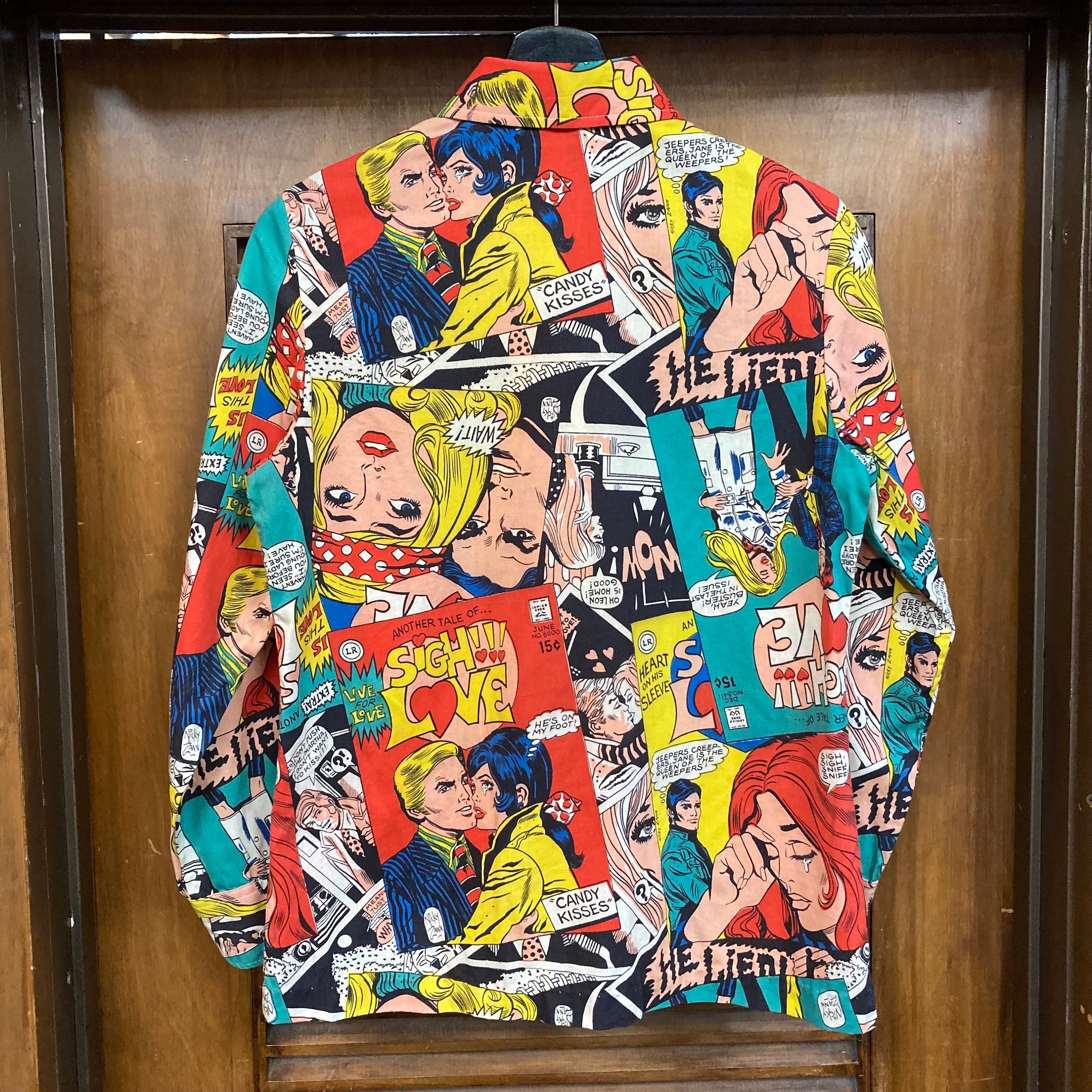 Vintage 1960’s Pop Art Glam Mod Comic Book “nicky Zann” Ladies Blouse ...