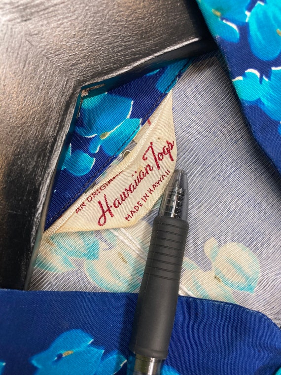 Vintage 1950’s Hawaiian Togs Cherry Blossom Rayon Pak… - Gem
