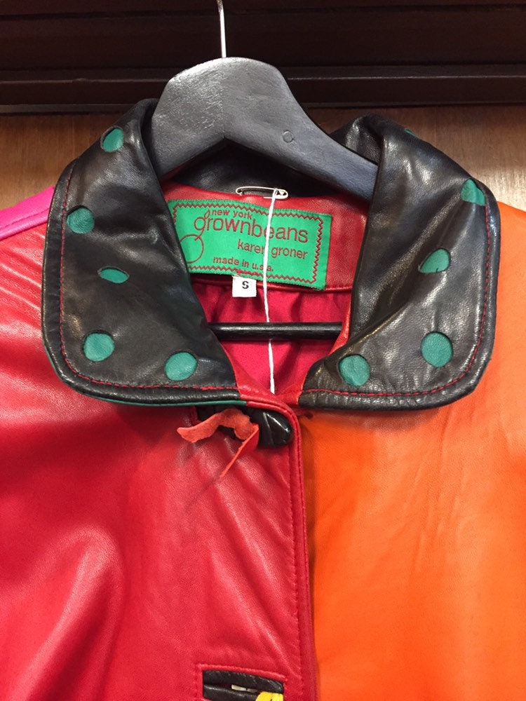 Vintage 1980's STUNNING Colorblock New Wave Hip Hop - Etsy