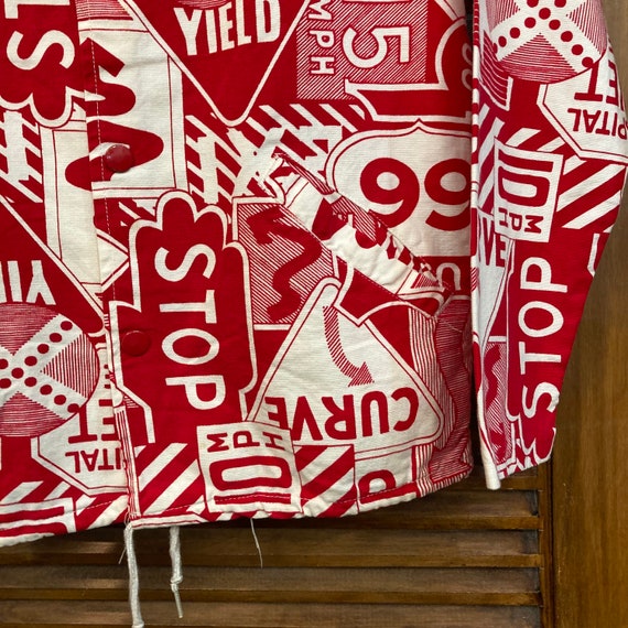 Vintage 1960’s Pop Art Street Signs Cartoon Mod Jacke… - Gem