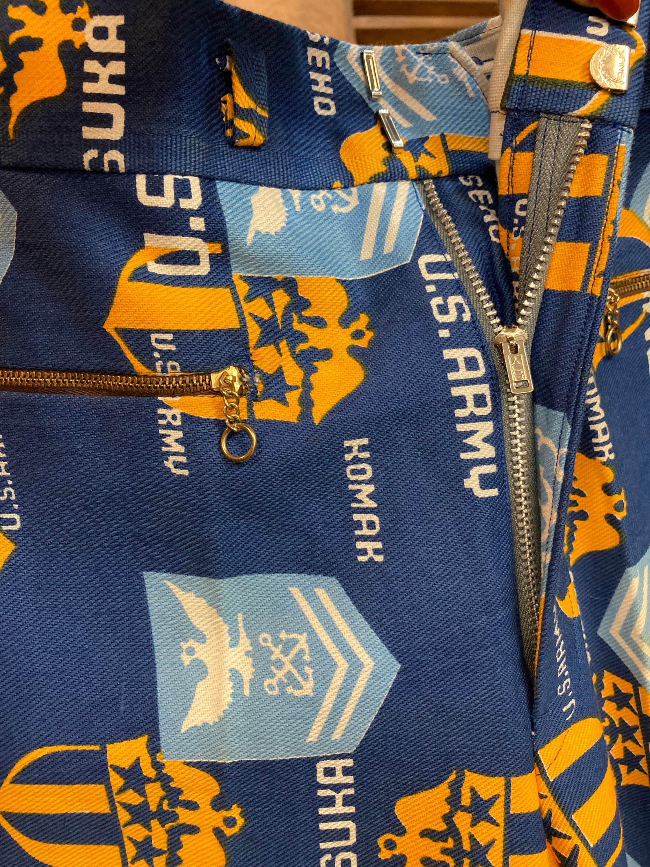 Vintage 1960s Military Pop Art U.S. Army Shirt & Flare Pant | Etsy