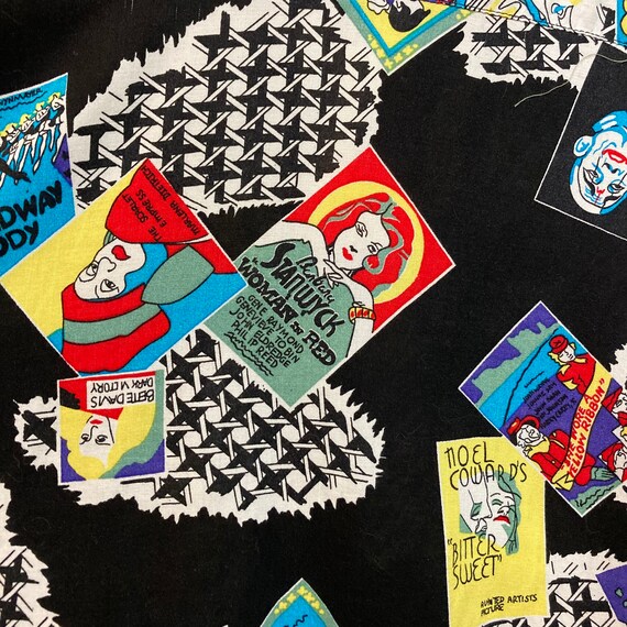 Vintage 1980’s Clown Cartoon New Wave Rayon Movie Pos… - Gem