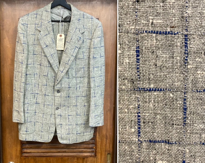Vintage 1950’s Atomic Fleck Elvis Style Wool Rockabilly Box Coat Sport ...
