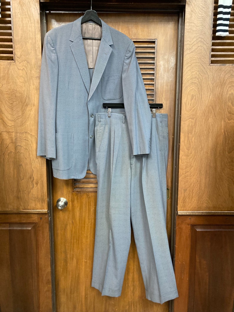 Vintage 1950’s Atomic Fleck Rayon Rockabilly Suit, Sportcoat Jacket ...