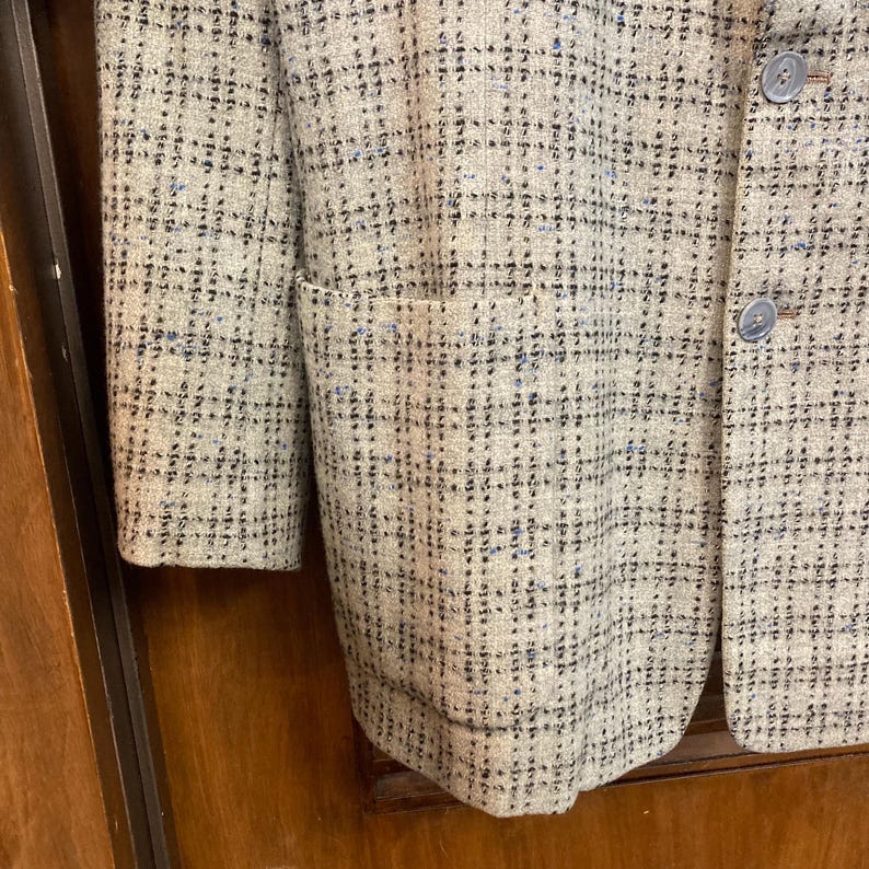 Vintage 1950’s Atomic Fleck Wool Sportcoat Blazer Rockabilly Jacket ...