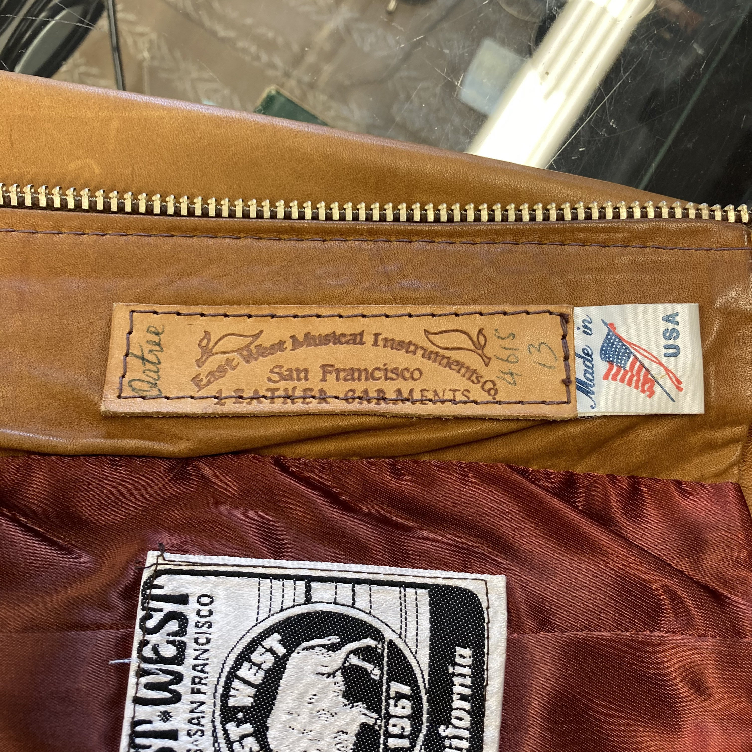 Vintage 1970's “east West Musical Instruments” Leather Vintage 1970's “east West Musical Instruments” Leather