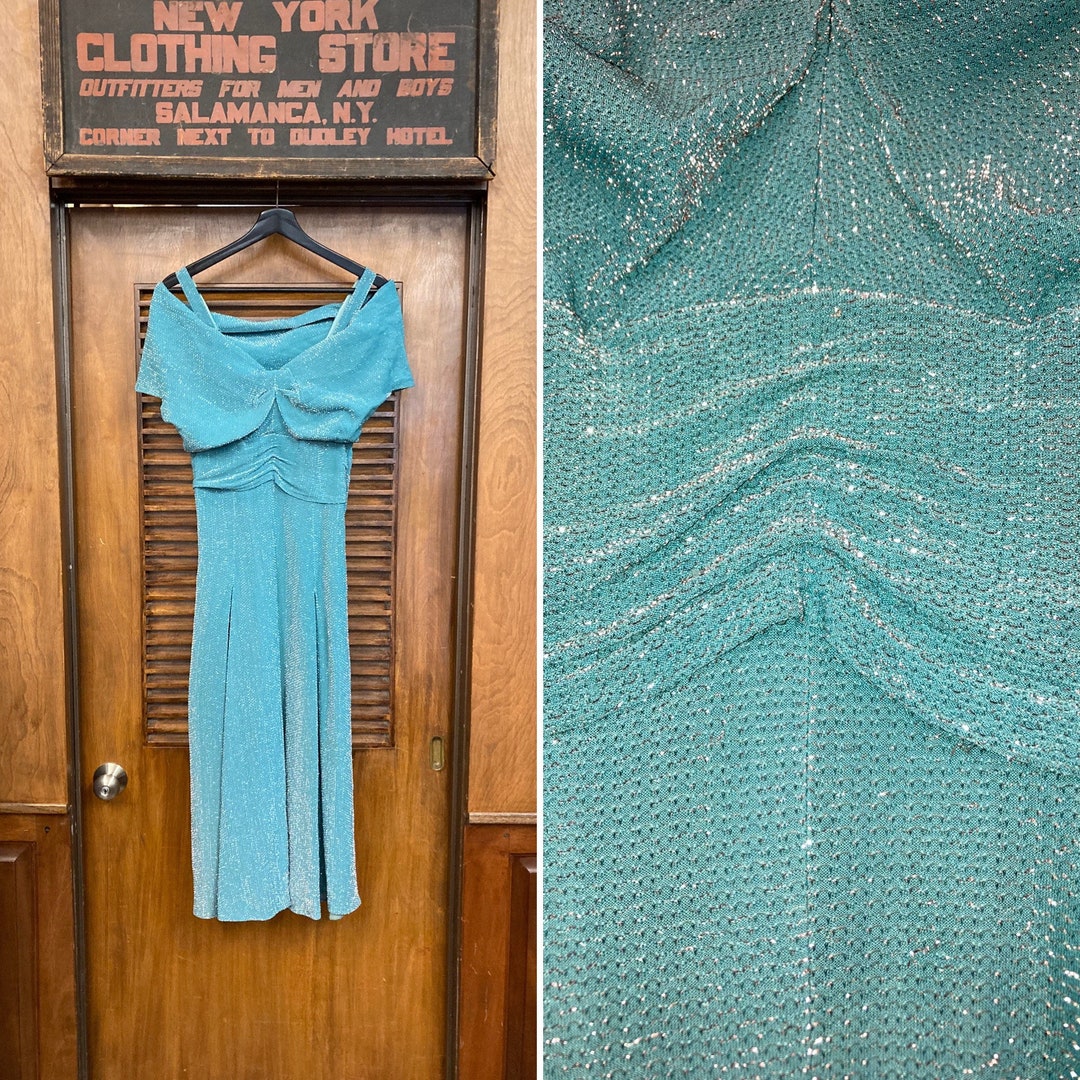 Vintage 1950’s Lurex Glam Shiny Thread Rockabilly Dress, Vintage 1950’s ...