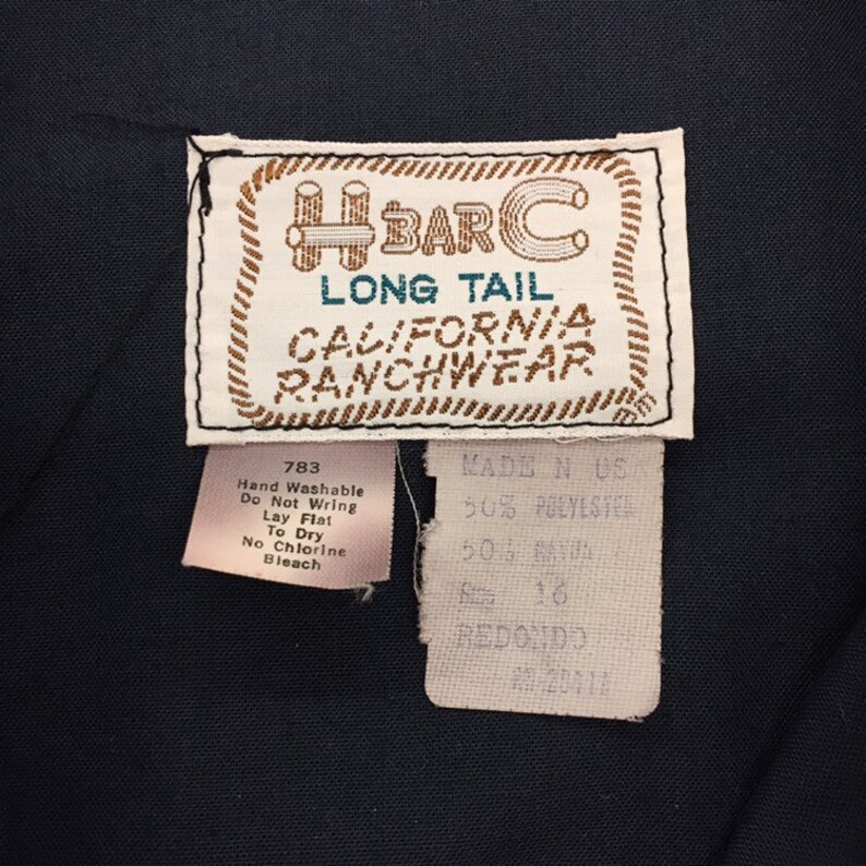 Vintage 1960’s “H Bar C” Western Cowboy Rockabilly Shirt -never Worn ...