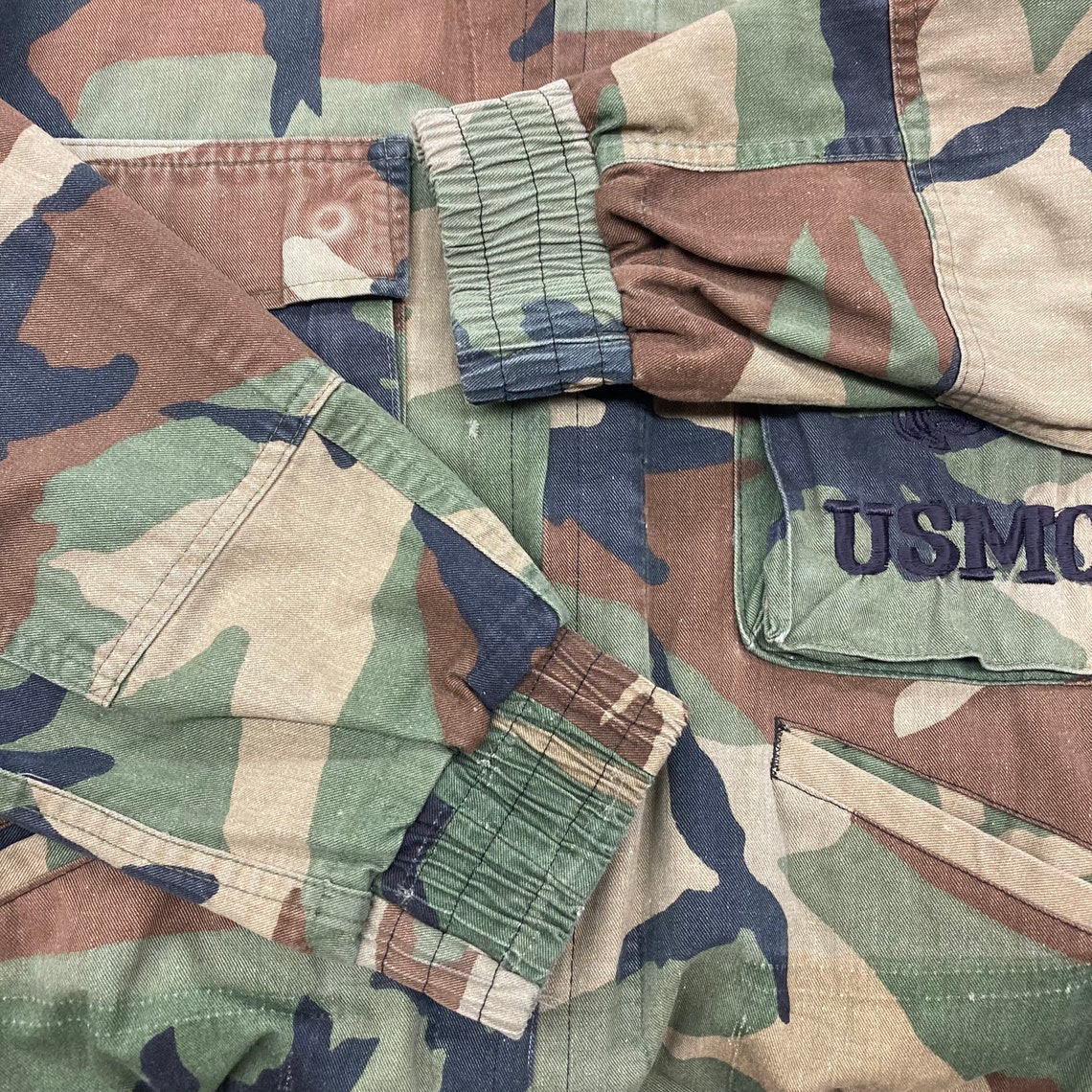 Vintage 1980’s Camo Tour USMC Souvenir Military Eagle Embroidery ...