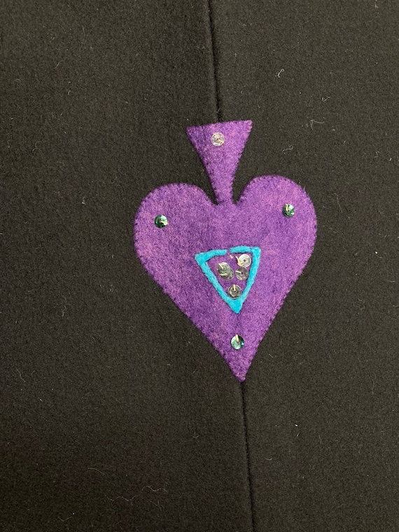 Vintage 1950’s Playing Card Suits Felt Appliqué Origi… - Gem