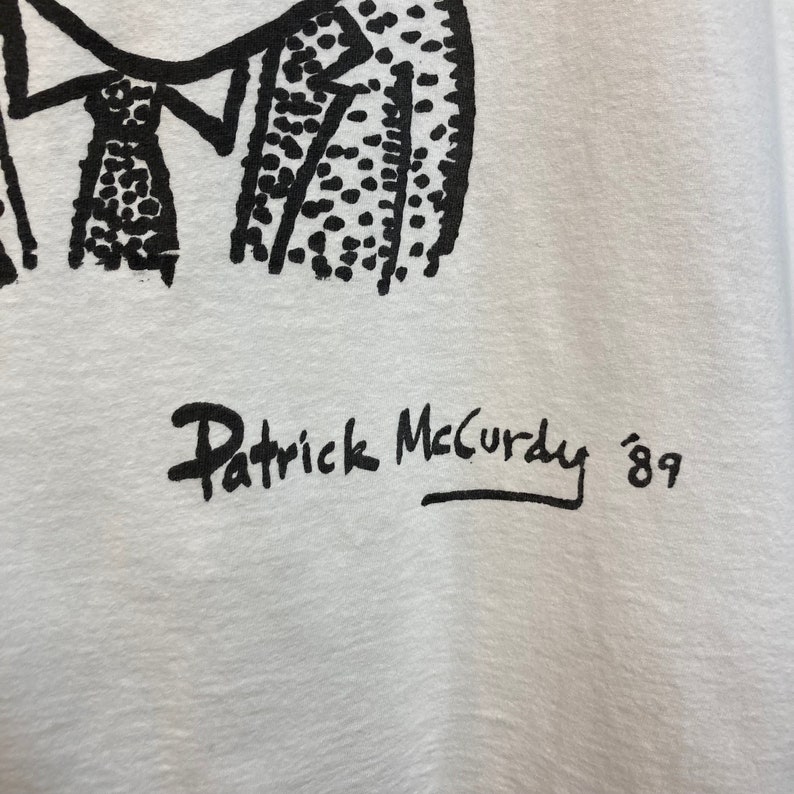 Vintage 1980’s Dated 1989 Cartoon Comic Artwork “patrick Mccurdy” T ...