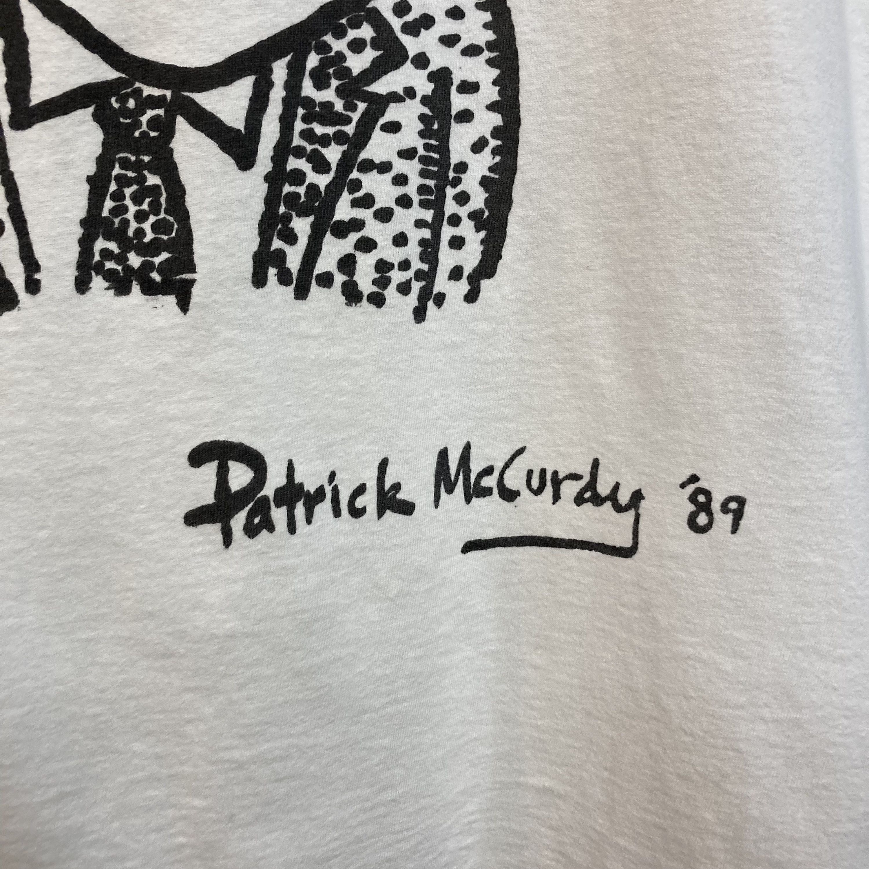 Vintage 1980’s Dated 1989 Cartoon Comic Artwork “patrick Mccurdy” T ...